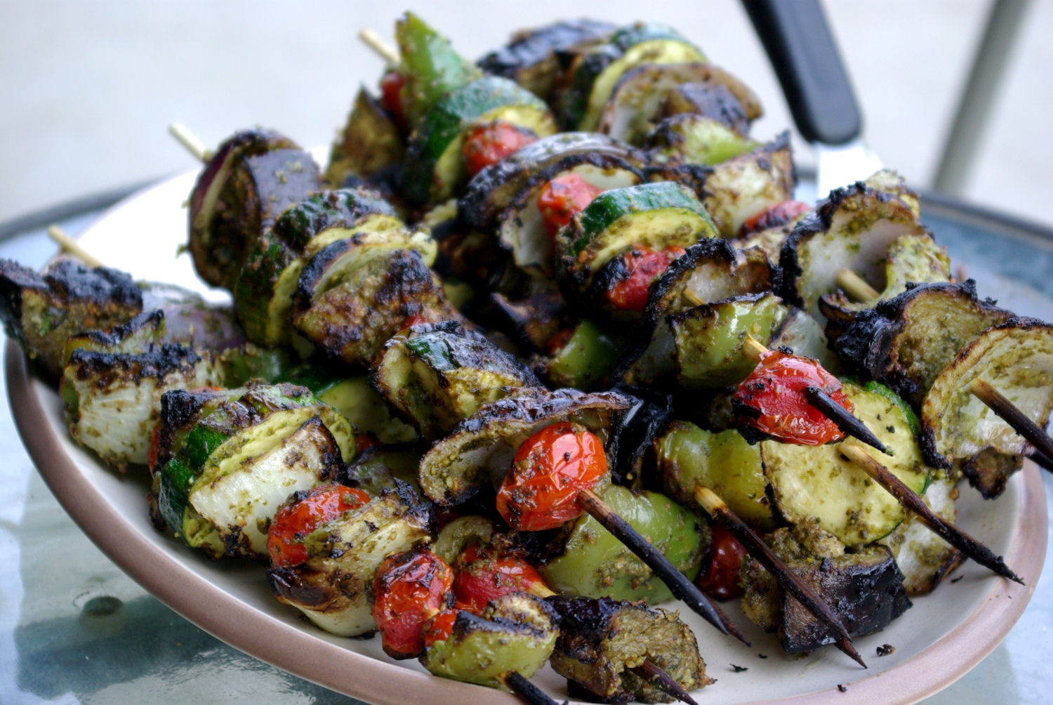 The Mango Duck: Pesto Kabobs