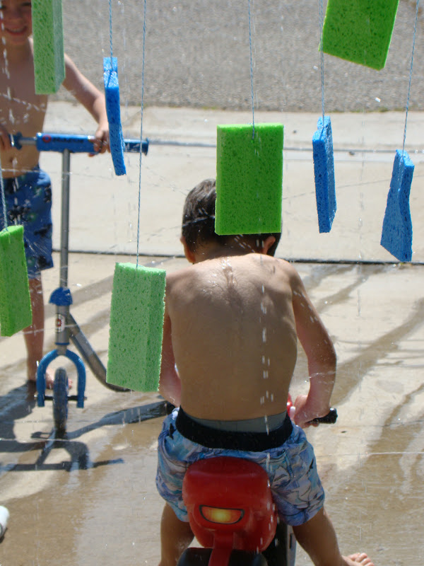 Kutz, Paper, Scissors: Water Fun! Bike/Car Wash for the Kiddo's