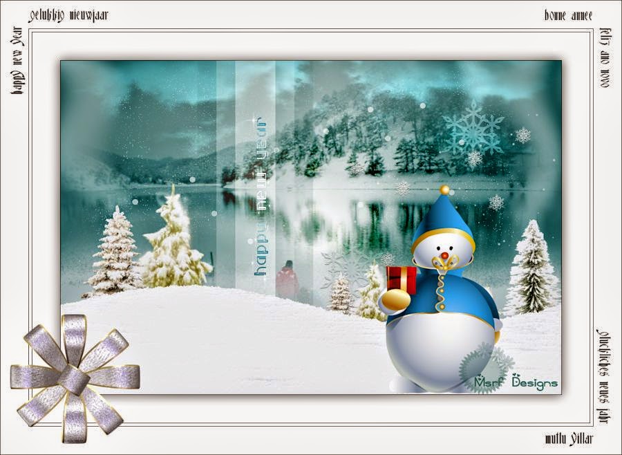 PSP Design: HAPPY NEW YEAR - Tutorial: tamercrea / My version