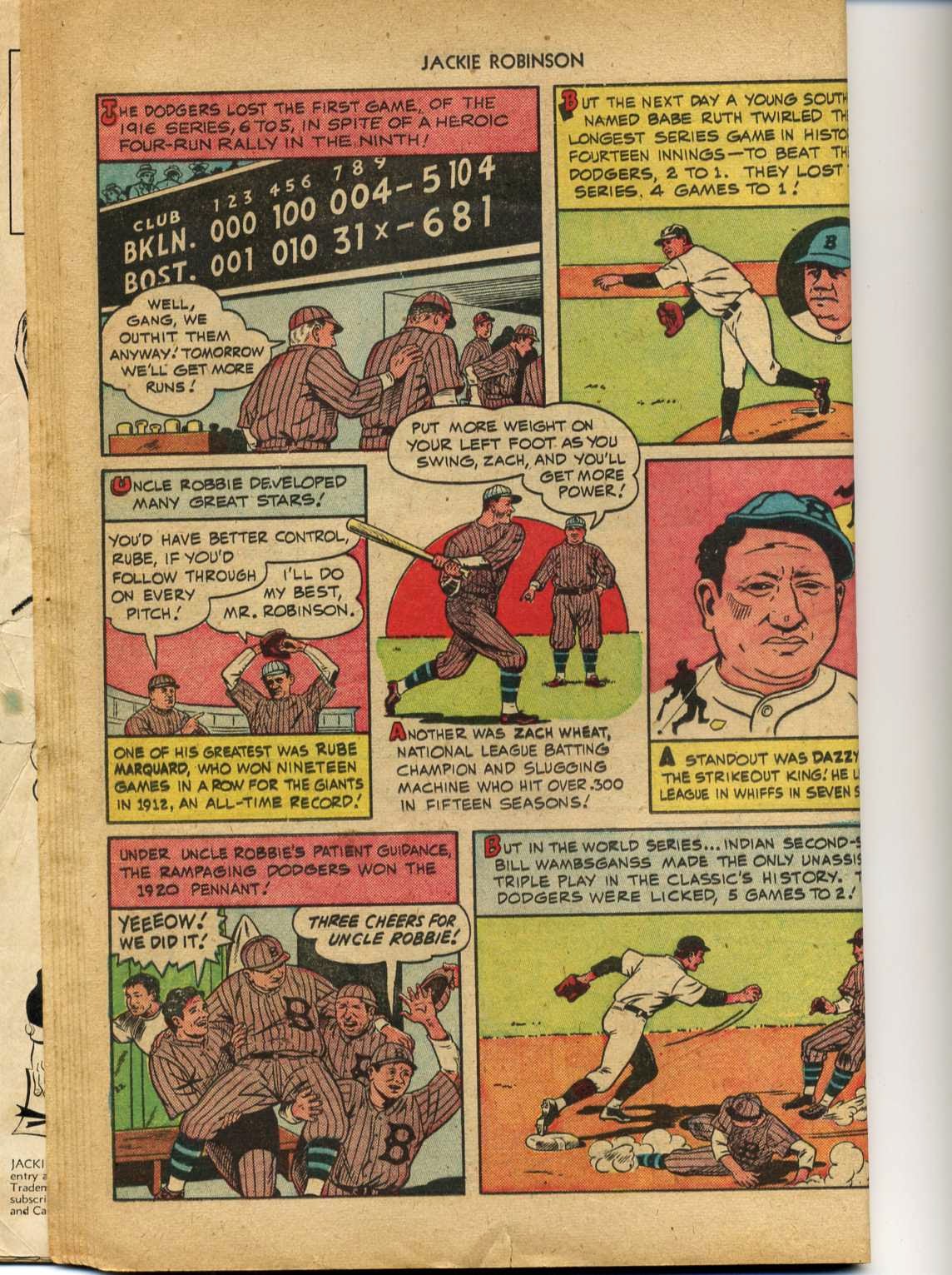 Dodgers Blue Heaven: Scans of the 1950 Jackie Robinson Comic #2 - In Full