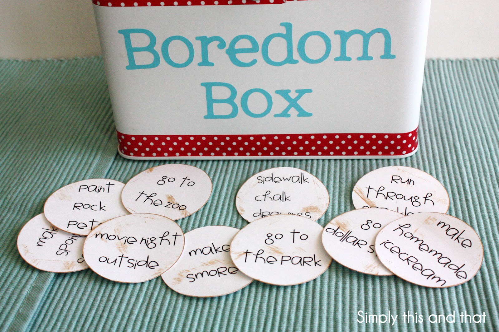 Simply This and that: Boredom Box