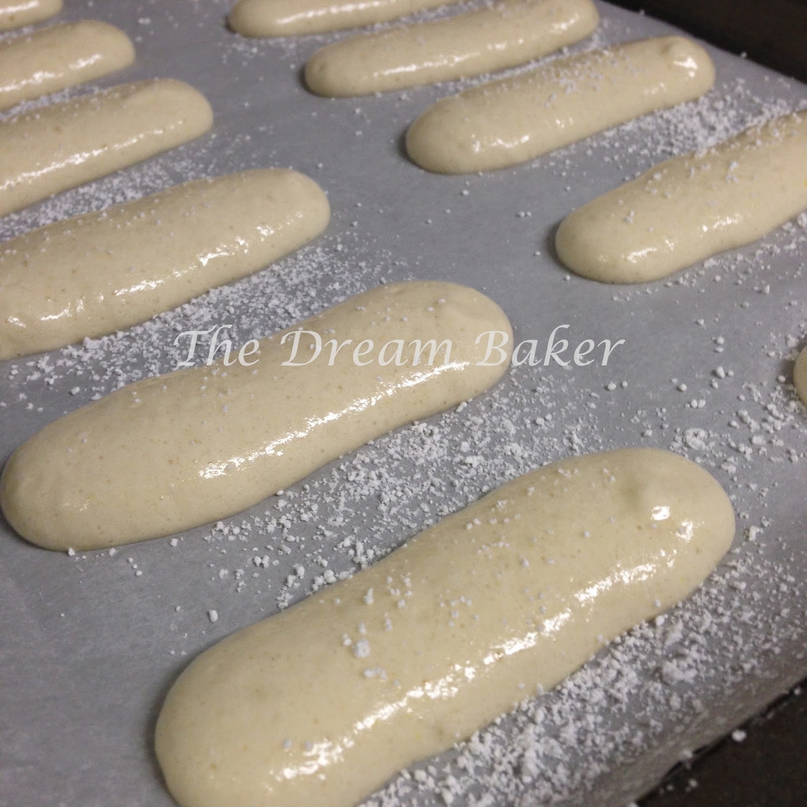 The Dream Baker...: Homemade Ladyfingers (Sponge Biscuits)