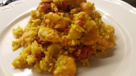 eat-culture: Reis mit Crevetten in Kokosmilch (rice with shrimps in ...