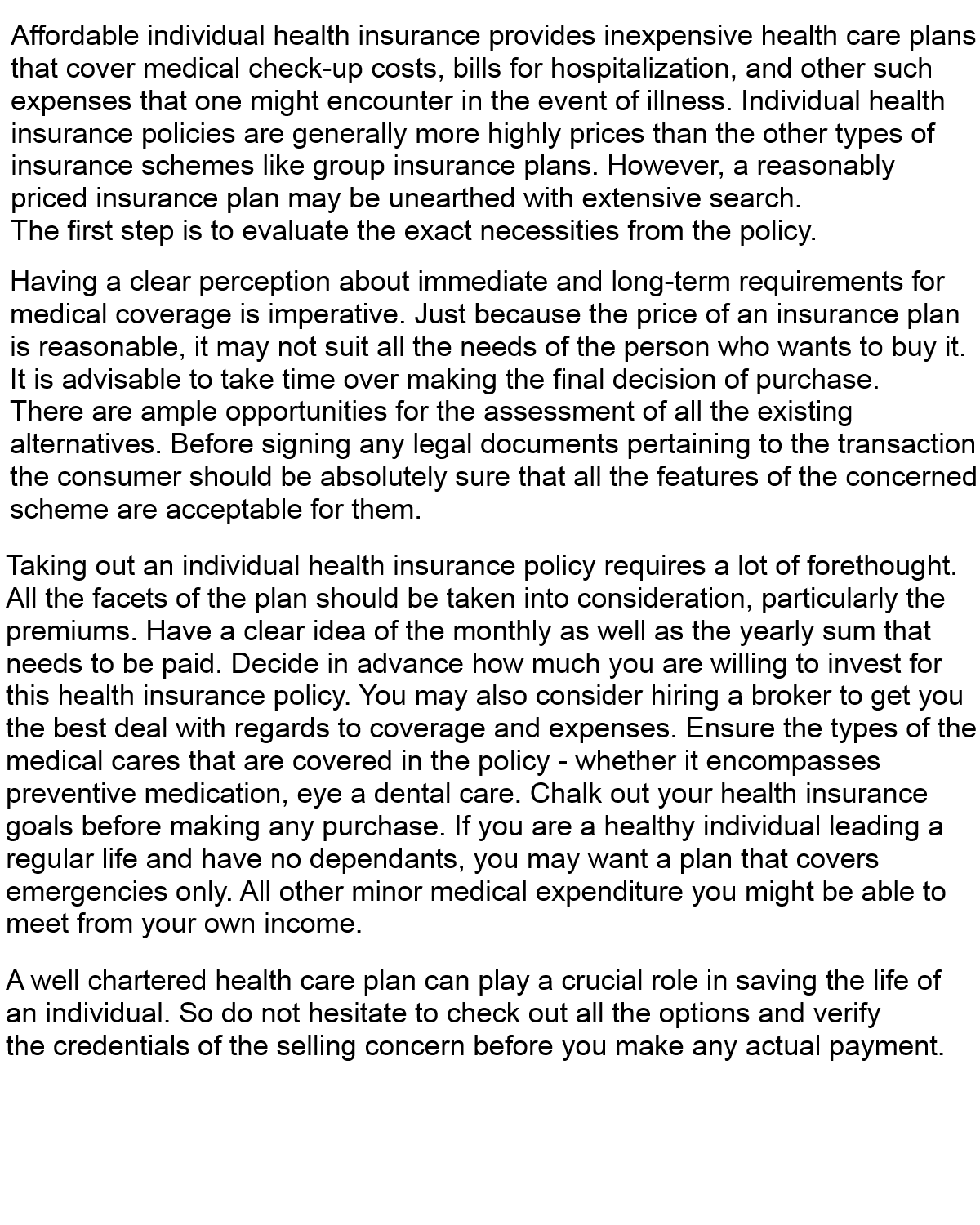 Affordable Individual Health Insurance; | worldwidehealthinsurance