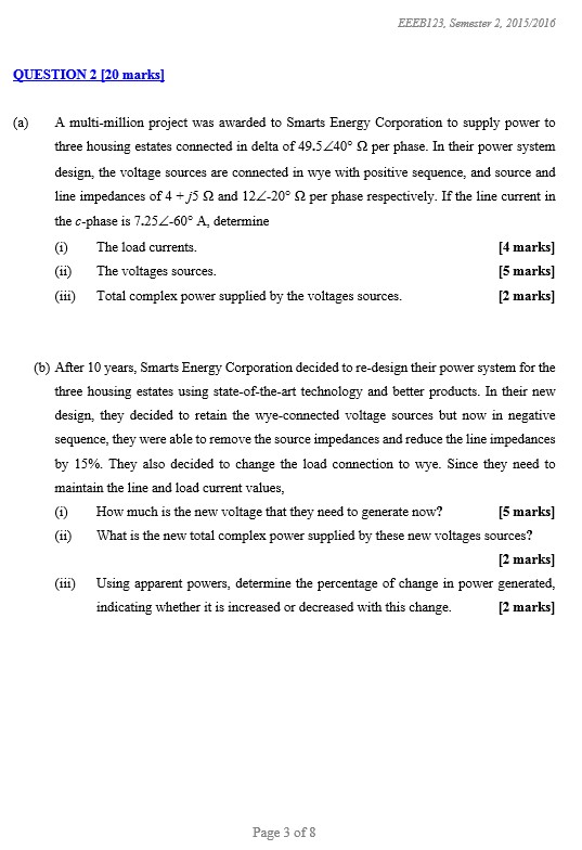EEEB123 & EPPB1024 Past Semester Final Exam Q&A : Semester 2, 2015/2016