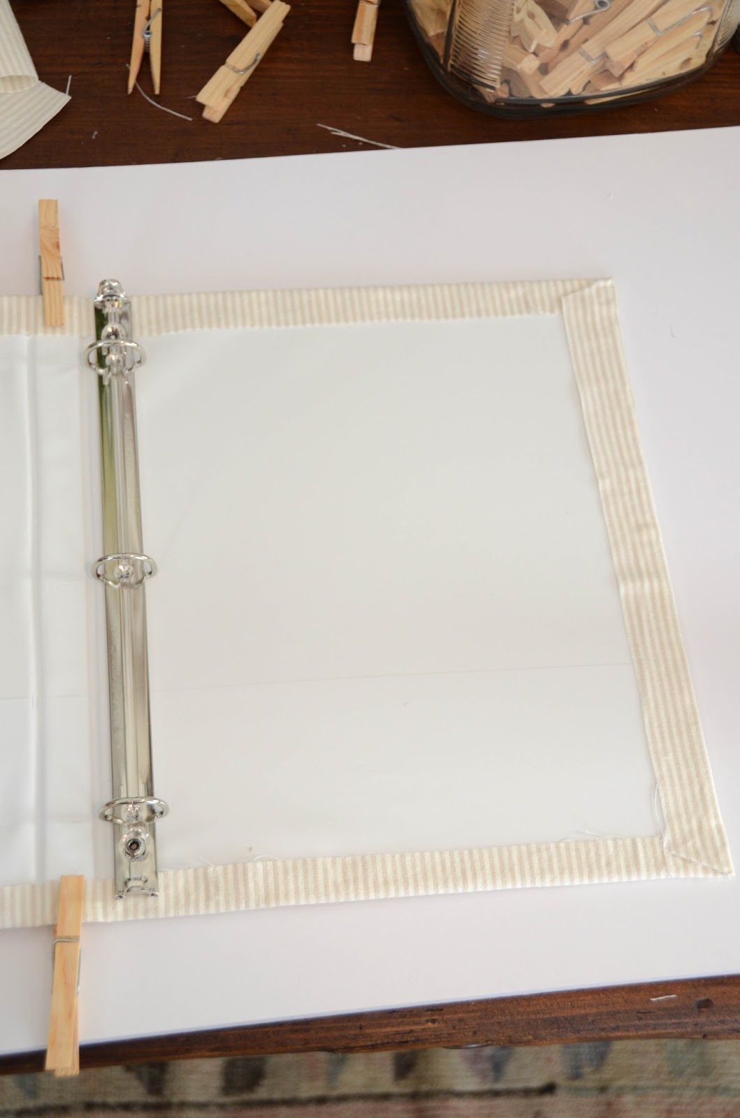 IRON & TWINE: Fabric Covered Binder Tutorial