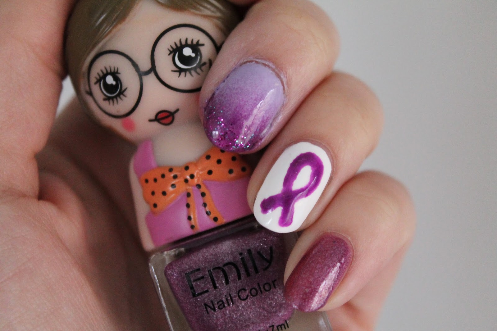 Epilepsy Awareness Nails with Born Pretty - Monica Hayworth