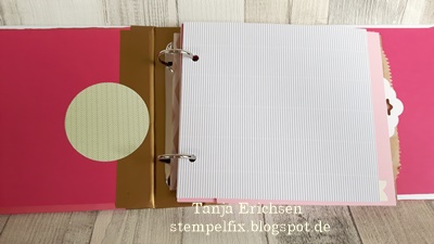 Stempelfix: Minialbum mit Ringbindung - Fotobuch selber machen