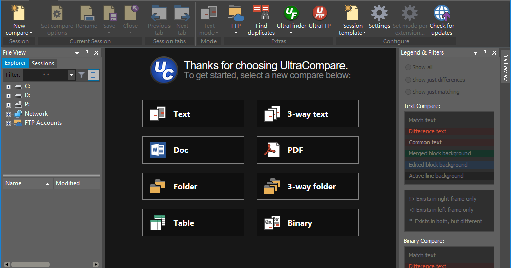 UltraCompare 21.10.0.46 - 檔案文字或資料夾比對程式 - 阿榮福利味 - 免費軟體下載