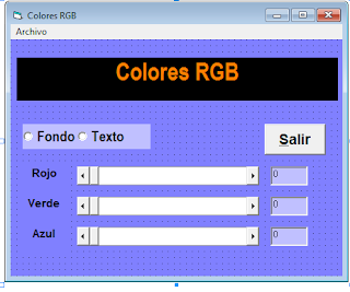 ProgramaciónyMucho+: Colores RGB en Visual Basic 6.0.