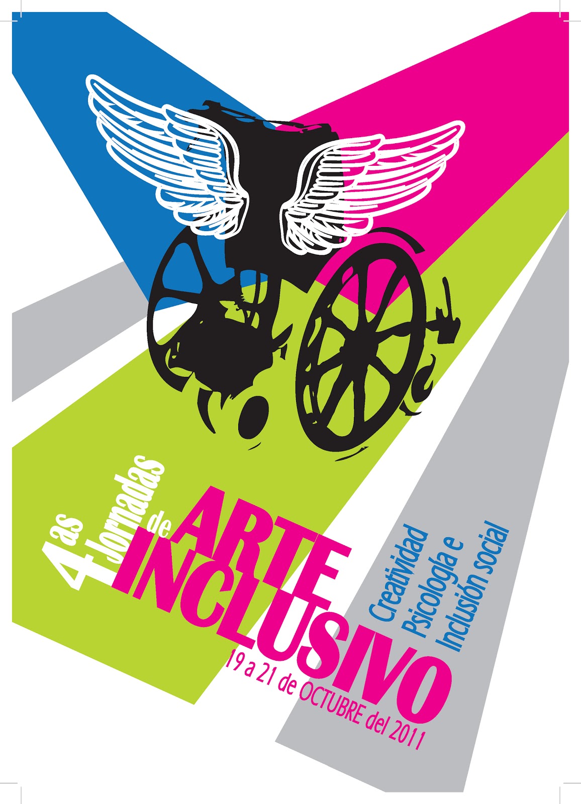 CUCUM: DISEÑO DE CARTEL y FOLLETO- 4AS JORNADAS DE ARTE INCLUSIVO