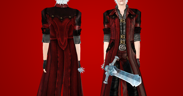 TS3 - Devil May Cry 4 - Dante Outfit ~ Noir and Dark Sims