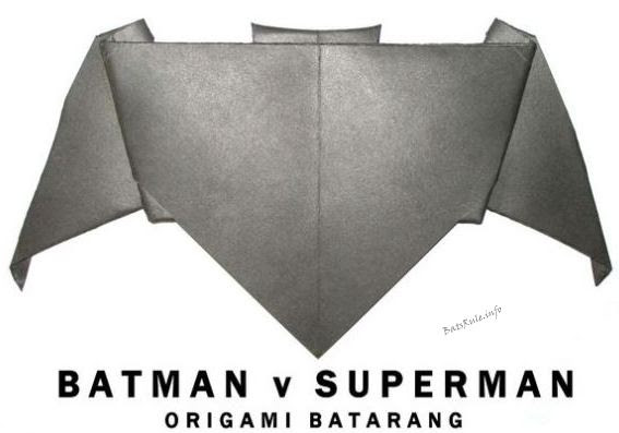 How to Fold an Origami Batarang
