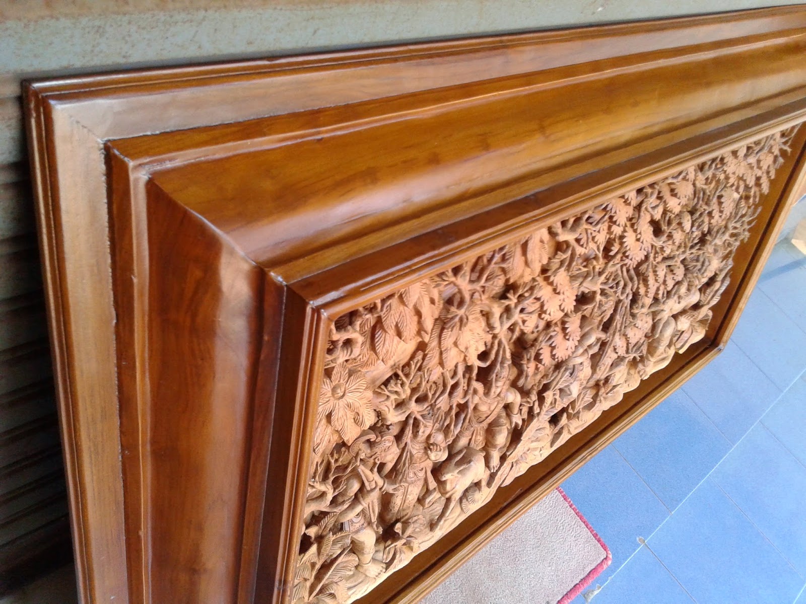 Gallery seni ukiran kayu: Relief Ramayana Kayu jati. suatu karya seni ...