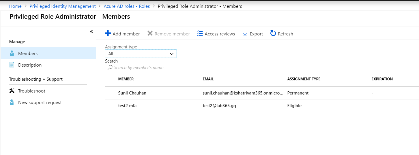 Configuring Azure AD Privileged Identity Management