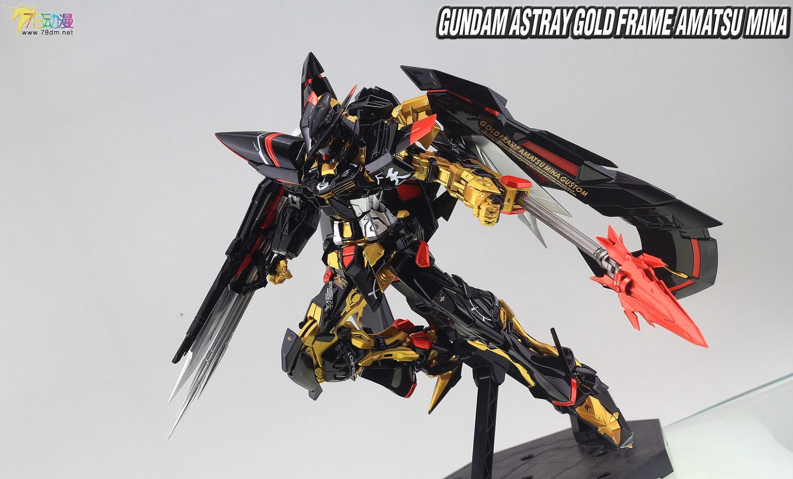GUNDAM GUY: MG 1/100 Gundam Astray Gold Frame Amatsu Mina - Painted Build