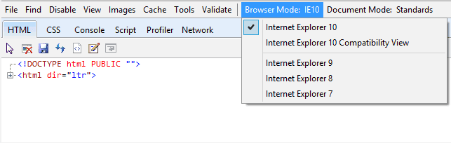 Henk's blog: Internet Explorer 10 Compatibility View