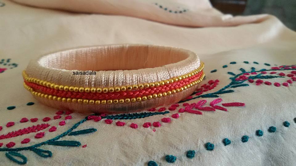 Sadala's Embroidery: Silk Thread Jewelry 9 : Bangle