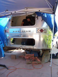 Airstream Renovation: Rear end floor removal