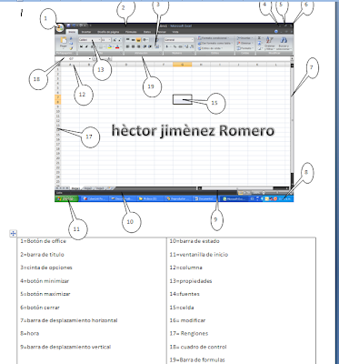 microsoft excel: PARTES DE EXCEL