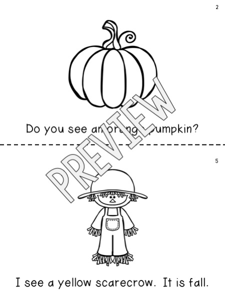 Emily Jane Creates: THANKSGIVING AND FALL EMERGENT READERS