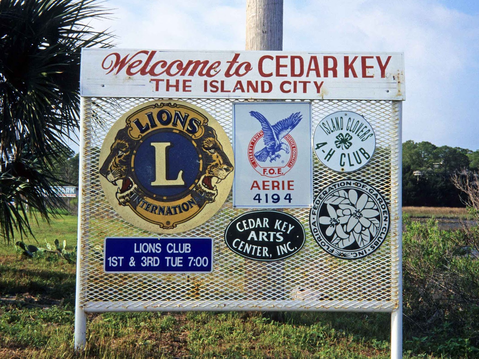Geographically Yours Welcome: Cedar Key, Florida