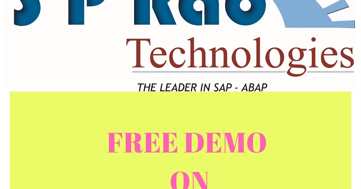 SAP ABAP Training Institutes In Hyderabad