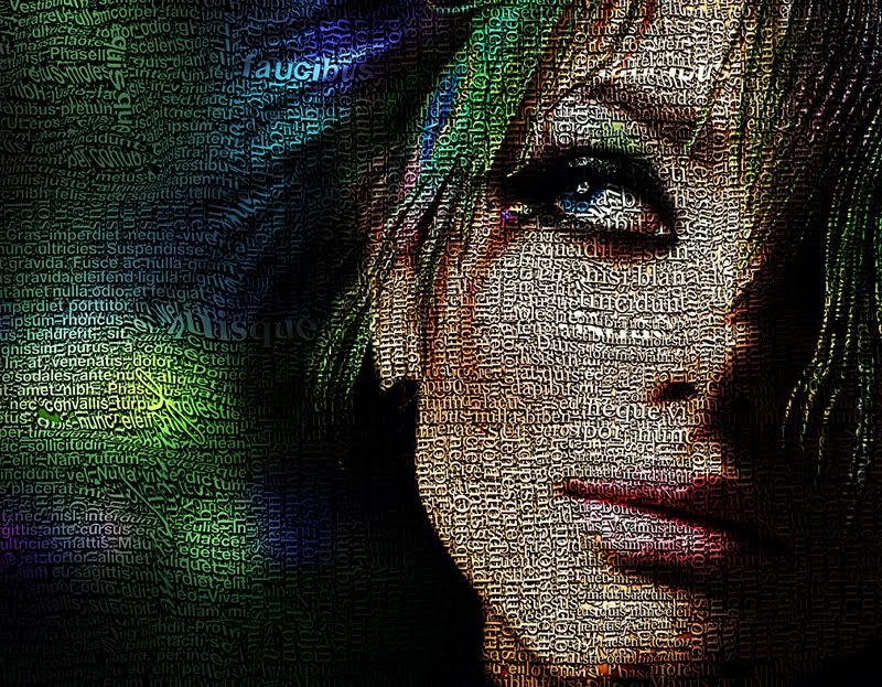 ziv creative: Type over face with displacement map Photoshop