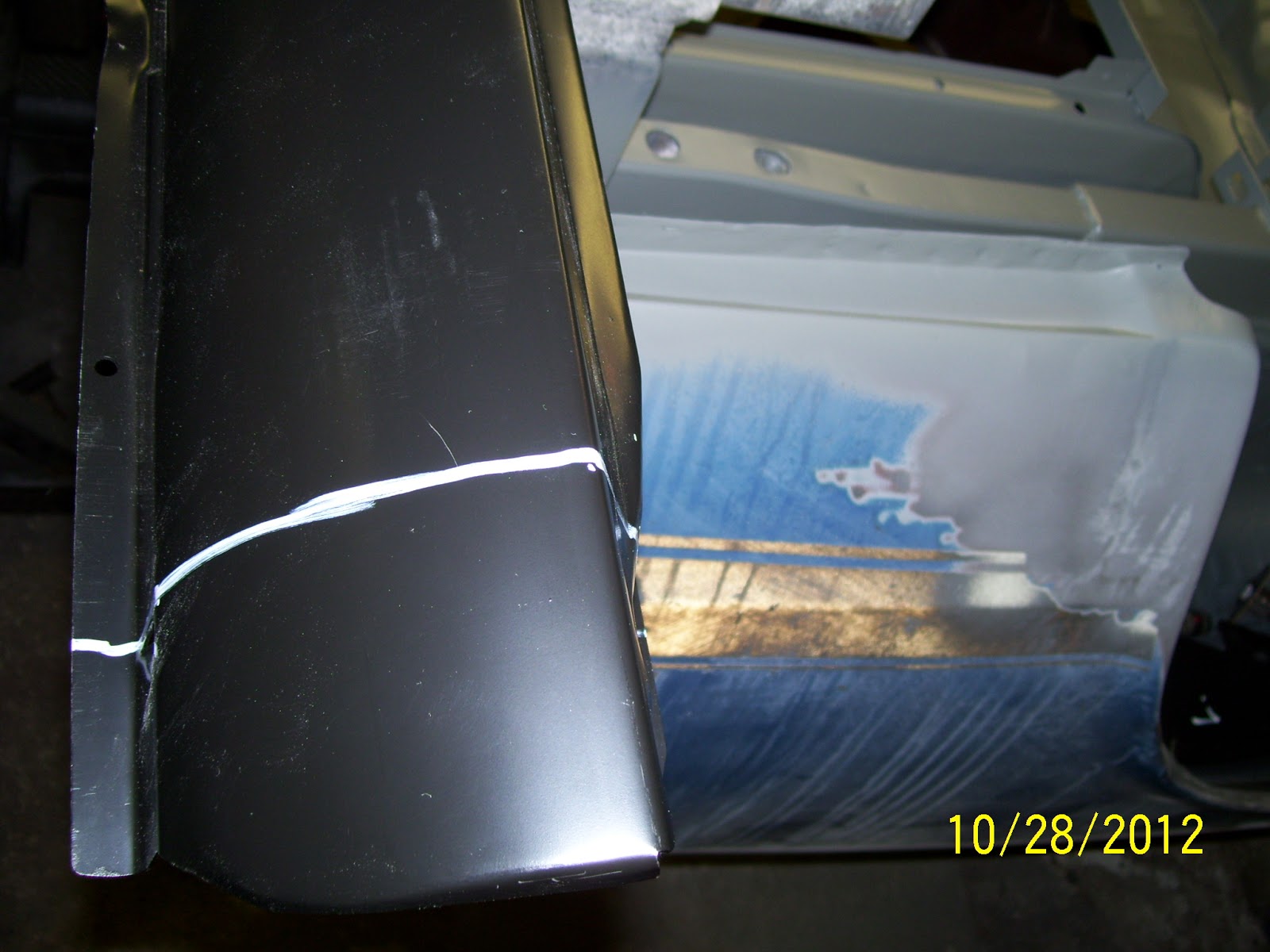 Night Mission Boss 302 Blog: Left Rear Wheel Opening Repair