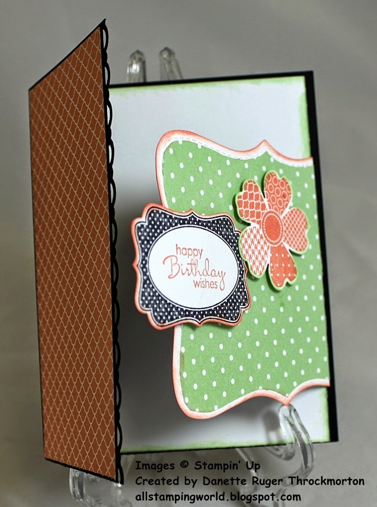 All Stamping World: Fancy Folds Handmade card with Stampin' Up Mixed ...