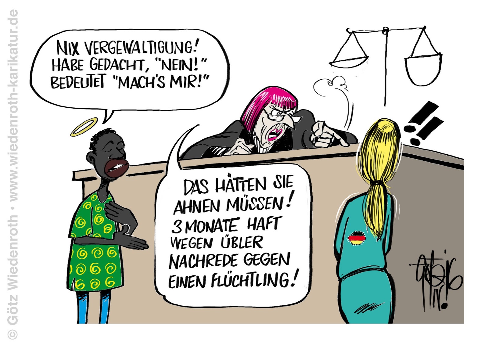 Karikamur-Karikatur! - Wiedenroth: Straftat Vergewaltigung: Freispruch ...