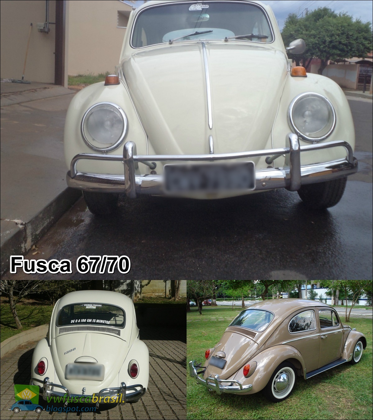 VW Fusca Brasil: Características VWs - Fotos