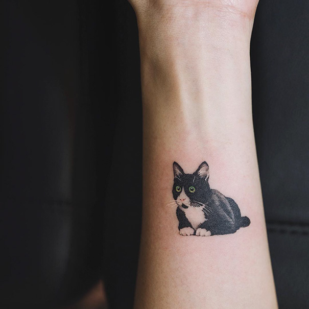 30 Tato Keren Gambar Kucing - Tattoo Magz