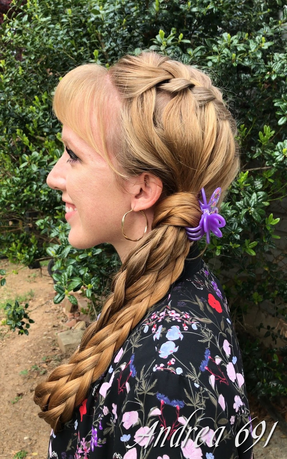 Braids & Hairstyles for Super Long Hair: A waterfall braid to go ...