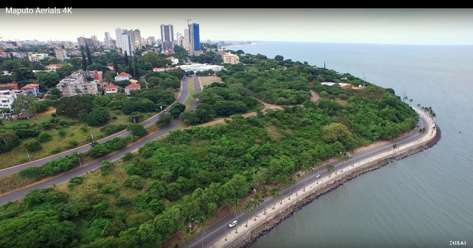 Viaduto da marginal de Lourenço Marques, actual Maputo
