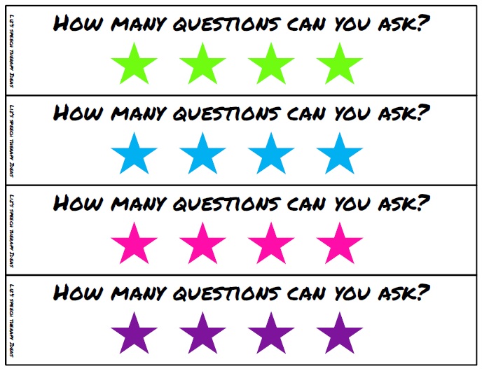 Liz's Speech Therapy Ideas: Asking and Answering Questions Cupcakes