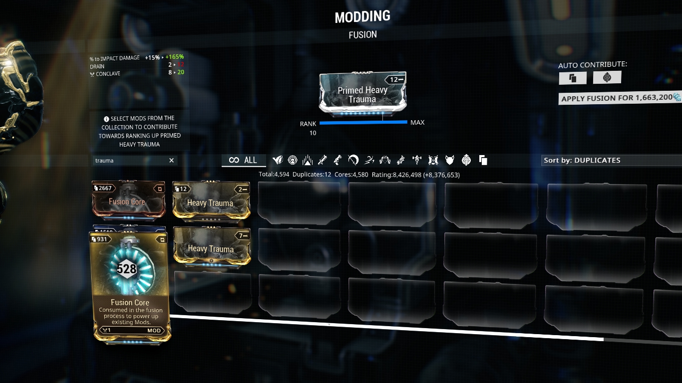 Warframe Chronicles: [MODS] Maxing 10-Rank Mods: Some Insight into The ...