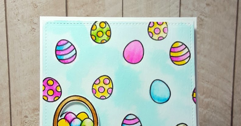 Sunny Studio: A Good Egg Watercolor Easter Egg Card with Heidi