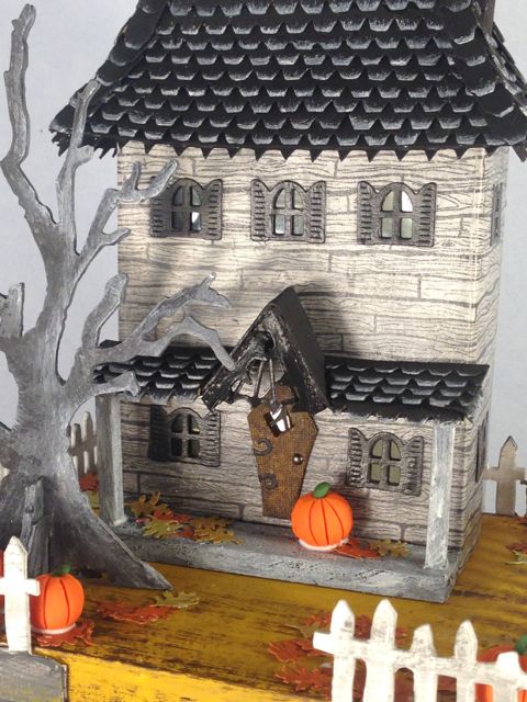 Tutorial - How to Build a Halloween Cardboard House - Part Two - Paper ...