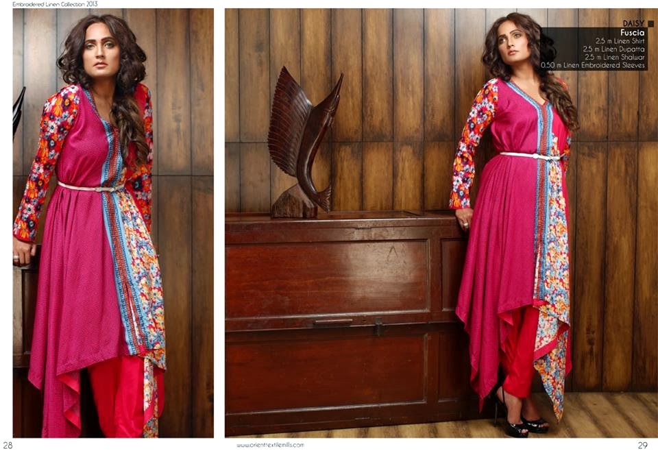 Orient Textiles Linen Collection 2013-14 For Girls | Winter Linen ...