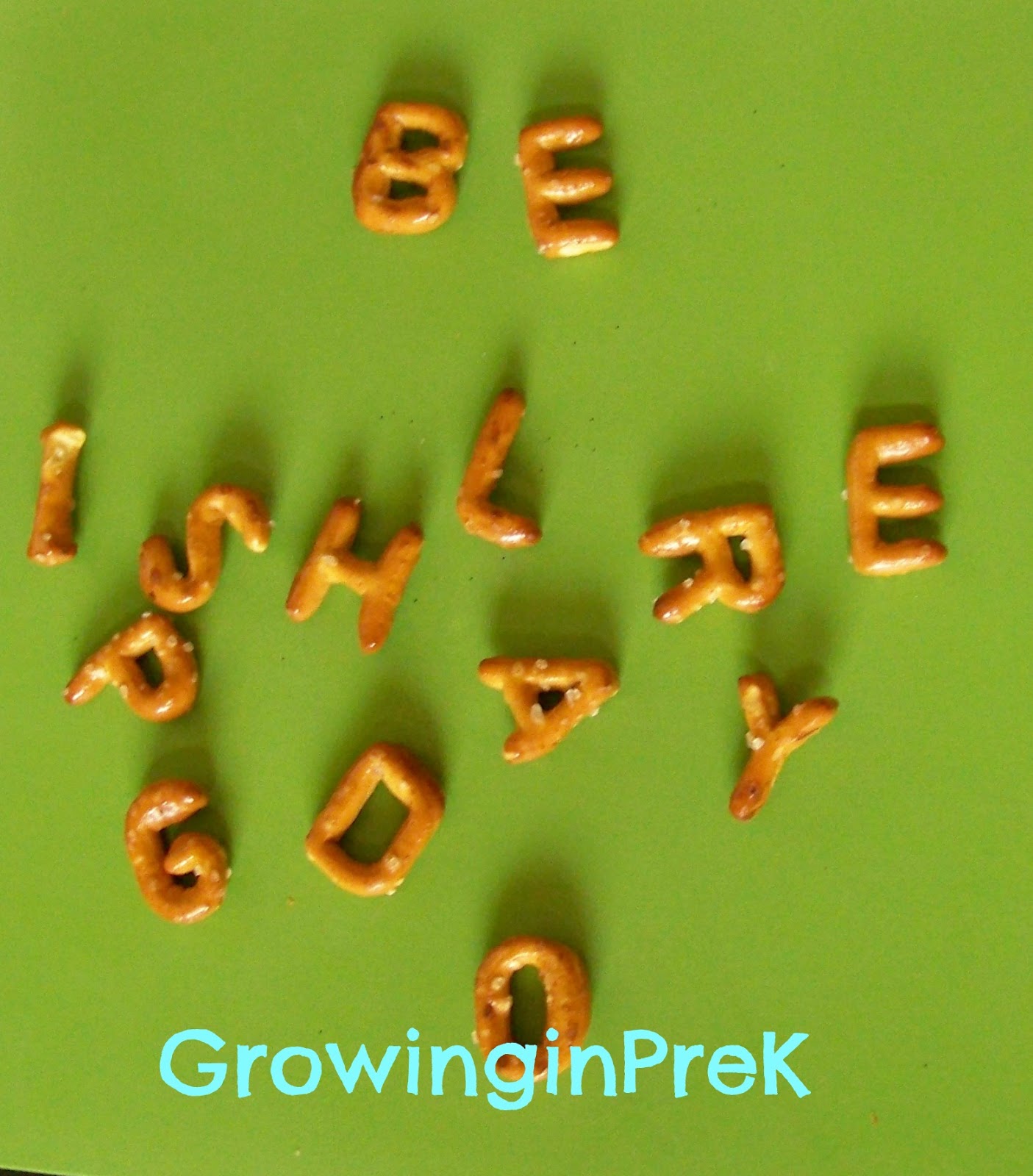 GrowinginPre-K and K: ABC Pretzels