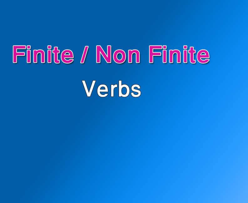 Finite Verbs And Non Finite