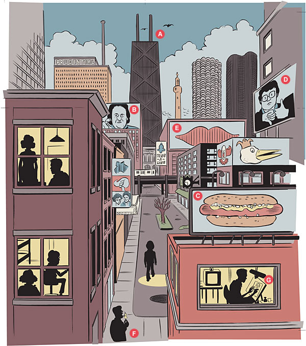 Mike Lynch Cartoons: Chicago According to Dan Clowes
