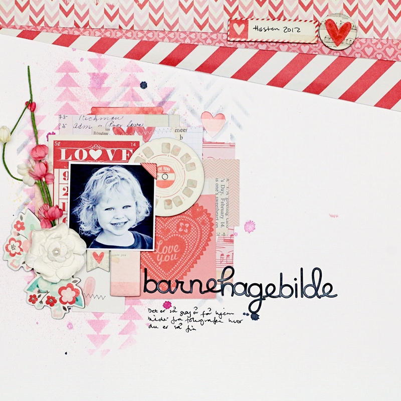 Christin aka Umenorskan scrapper: My Creative Scrapbook February kit 1/3