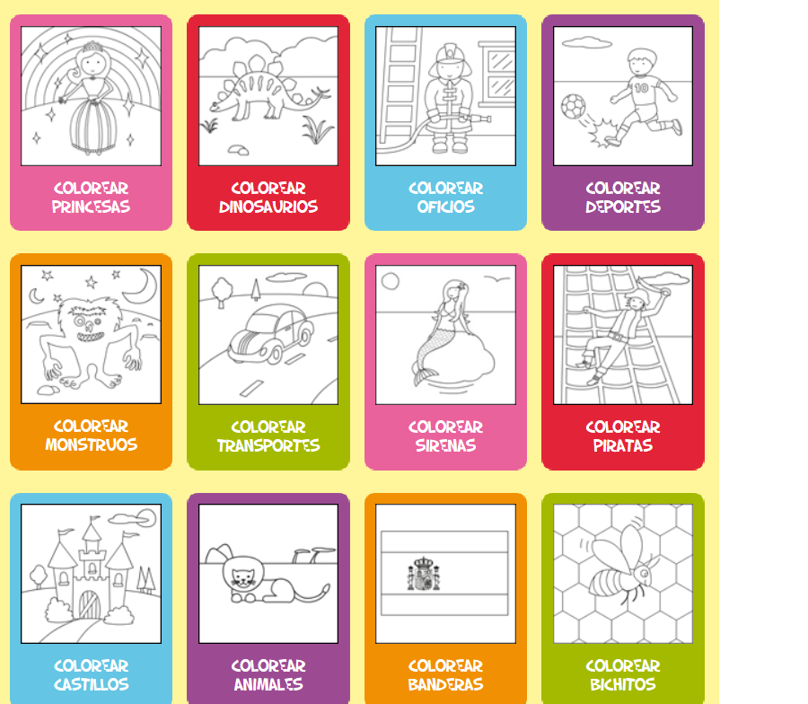 Recursos Educativos : Colorear online