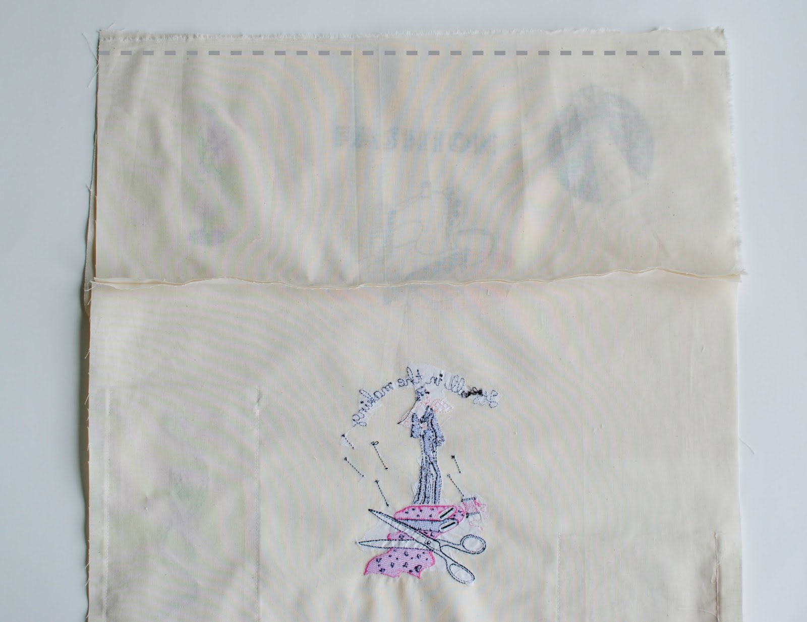 Trash To Couture: DIY Embroidered Sewing Machine Cover