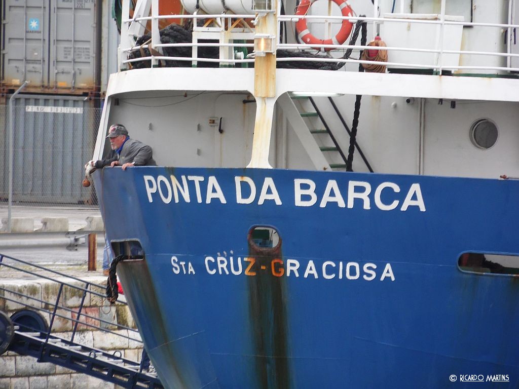 O Porto da Graciosa: N/M "Ponta da Barca", no porto de Lisboa