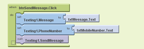 Coxys' Blog: Android App Inventor - Simple SMS