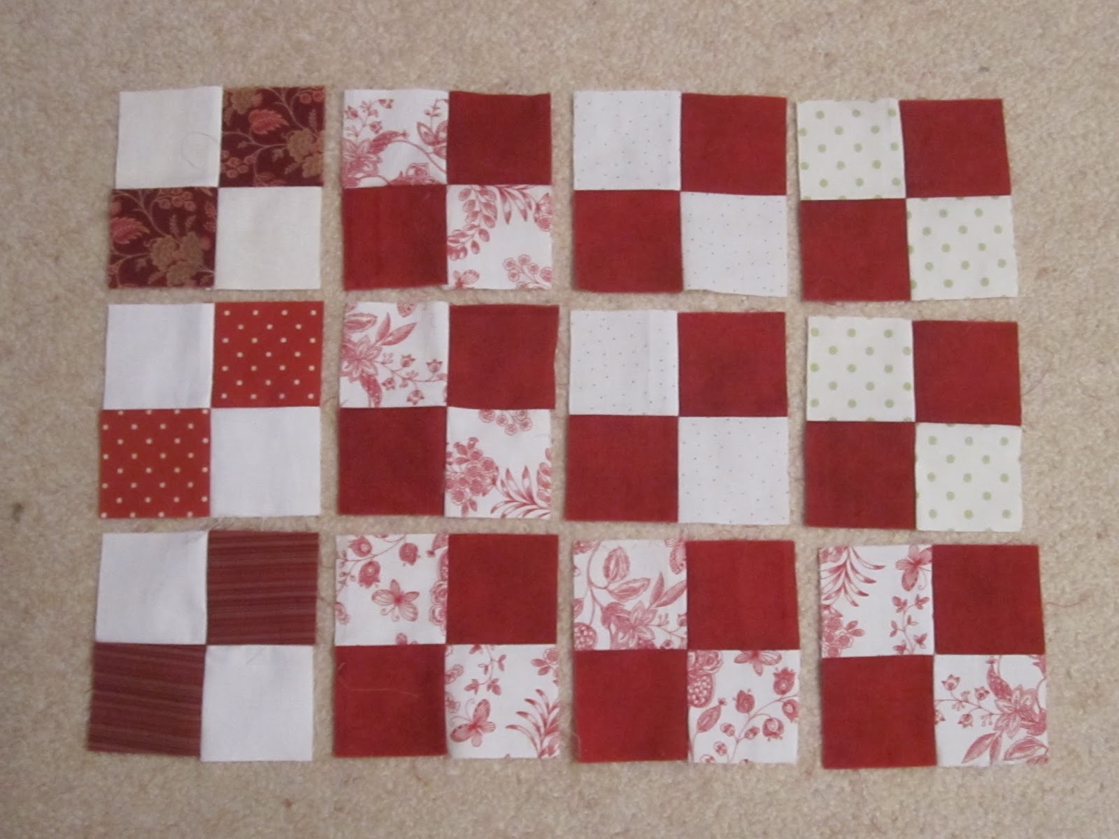 Mother Patchwork: Rainbow Scrappy Challenge updated - Red for March