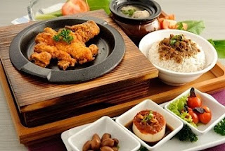 Taiwan Recipe @ Pearl Point: Spicy Salted Chicken Rice Set 麻辣鹽酥雞排飯套餐